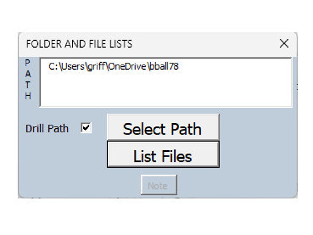 Excel Folder and File Lister display Folders and Files - Etsy