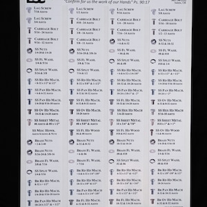 Screw Organizer and Other Hardware Bin Labels - Etsy
