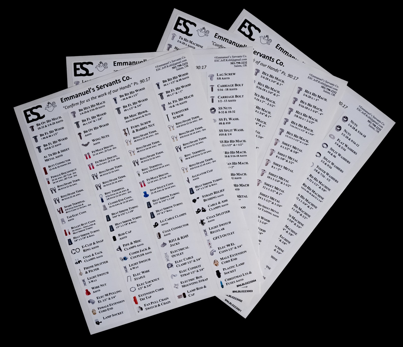 Screw Organizer and Other Hardware Bin Labels - Etsy