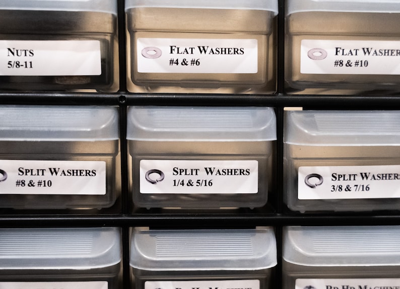 Screw Organizer and Other Hardware Bin Labels - Etsy