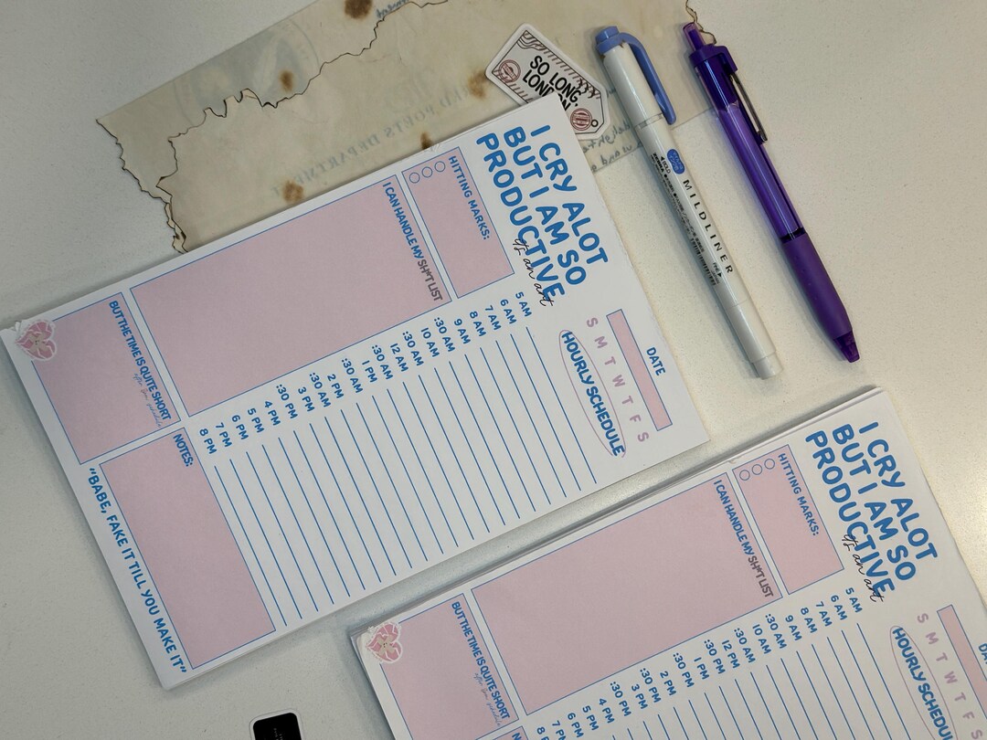 Swiftie-inspired Sticky Notes, TTPD Notepad, Cute Daily Planner Pad ...