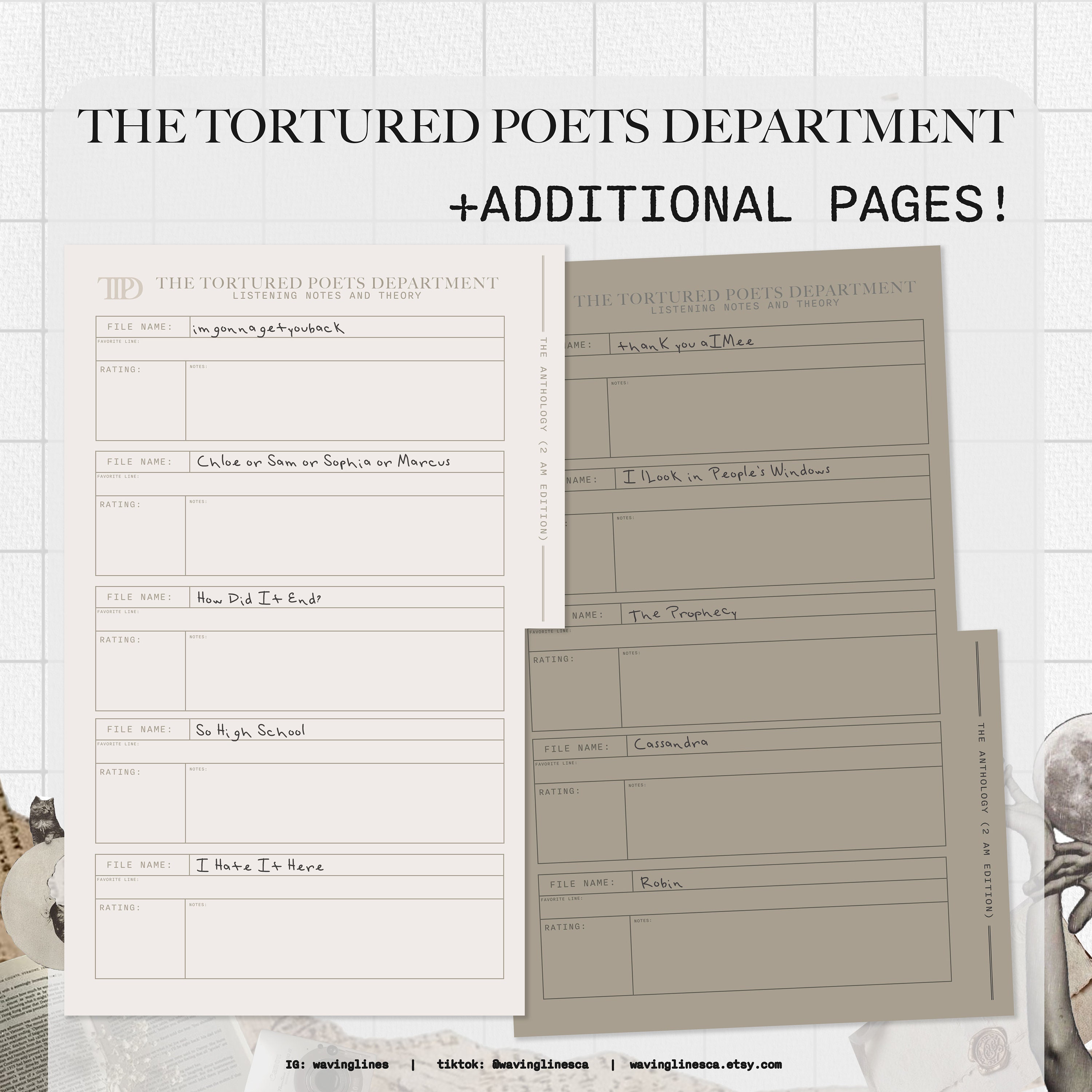 TTPD Listening Party Notes, Swiftie Party Games, Swifties Activity ...