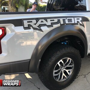 Ford Raptor Bed Side Vinyl Graphics Decals Install Kit Included! Fits ...