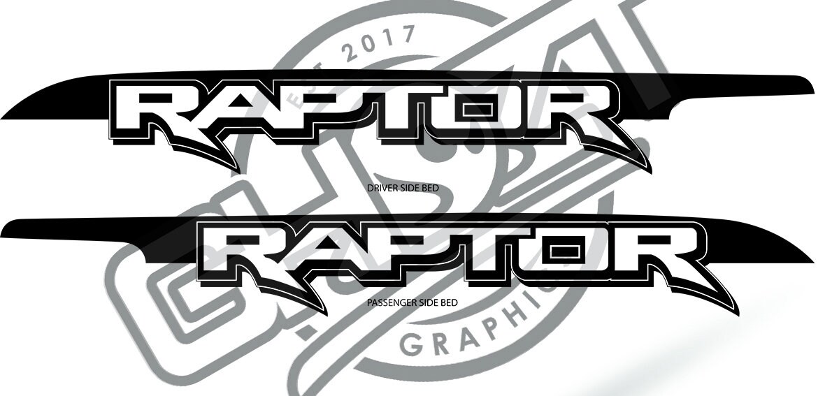 Ford Raptor Bed Side Vinyl Graphics Decals Install Kit Included! Fits ...