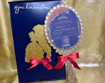 Mirror Invitations, Will You Be My?, Custom Party Favor, Birthday ...