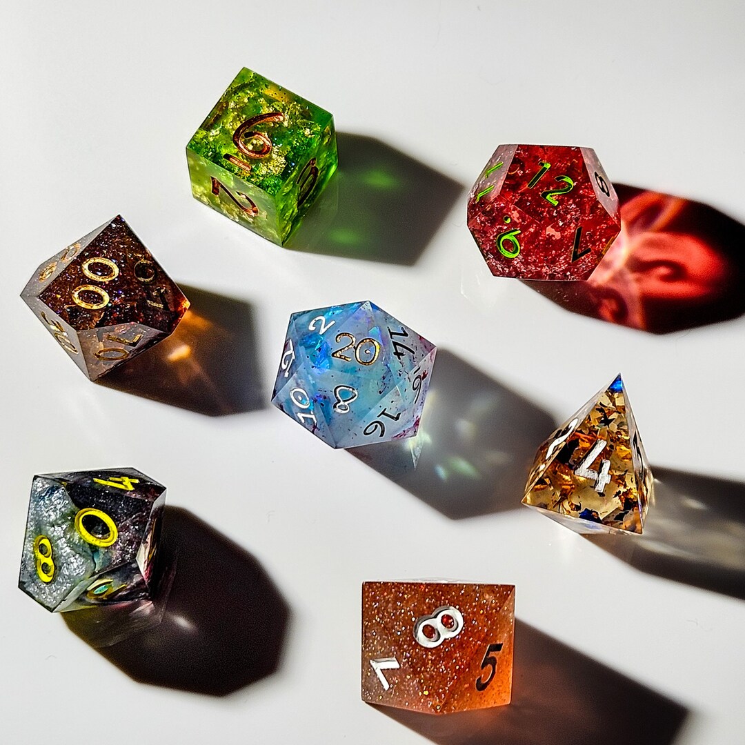Handmade Sharp Edge Dice Set - Misfits - Etsy