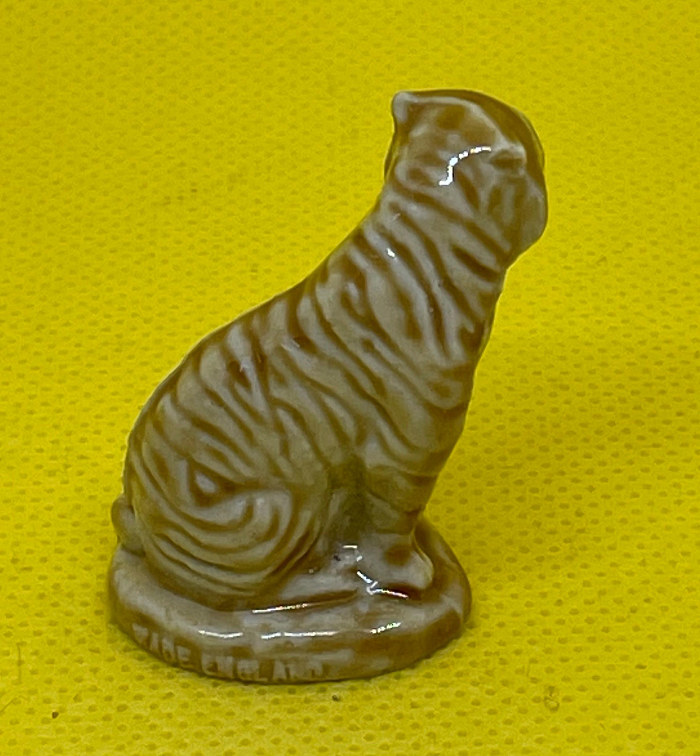 Vintage Wade Red Rose Tea Whimsies Figurines Porcelain Tiger - Etsy