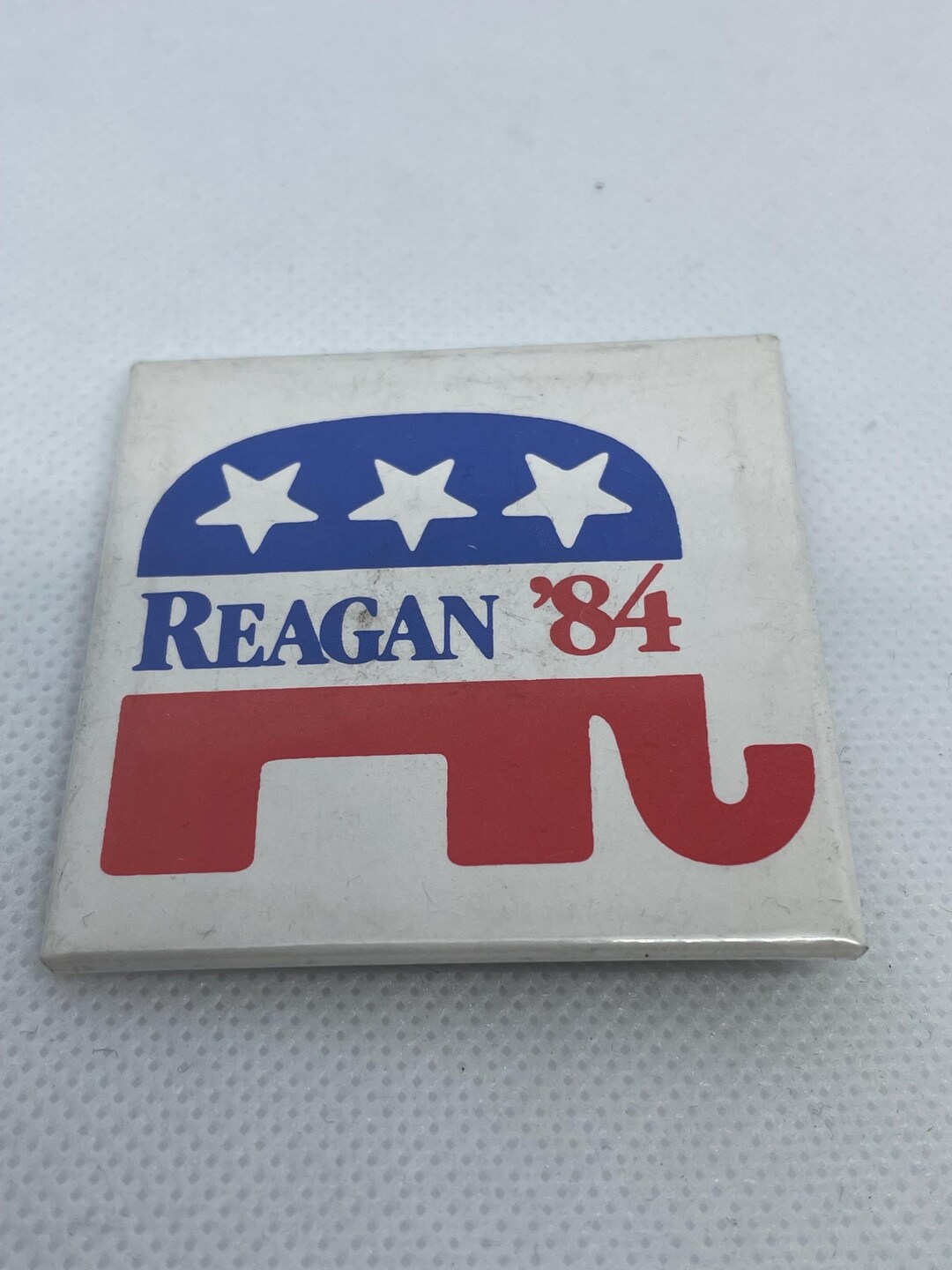 Ronald Reagan 1984 Republican Elephant Campaign Pinback Button - Etsy