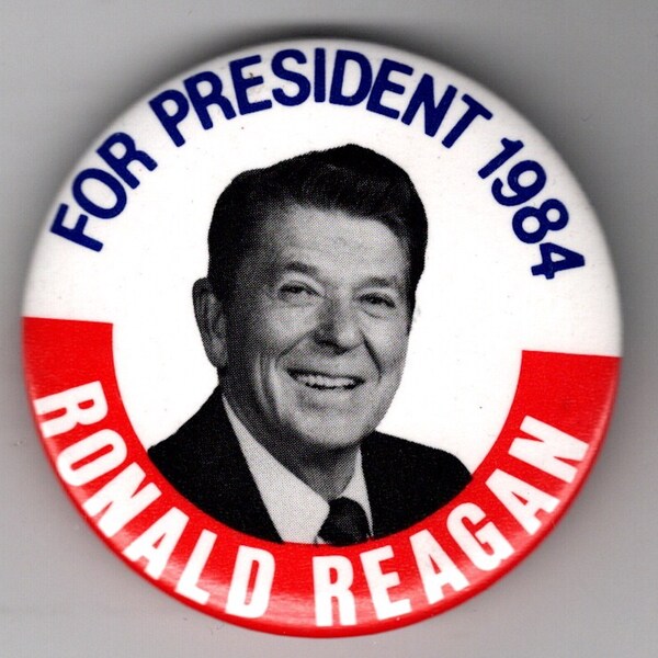 Ronald Reagan Button - Etsy