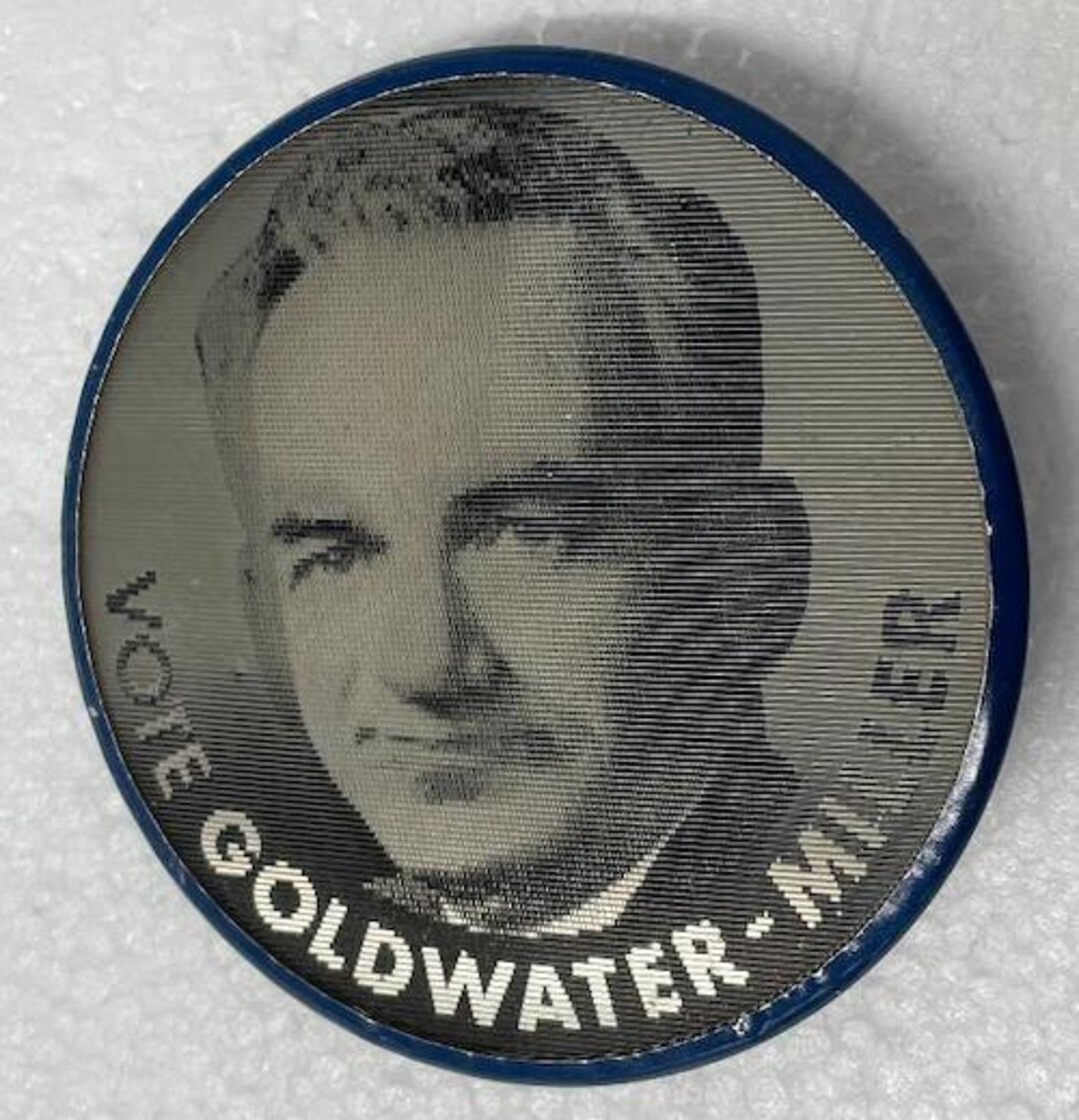 Goldwater Miller 1964 Vari Vue Lenticular Flasher Vintage Political ...