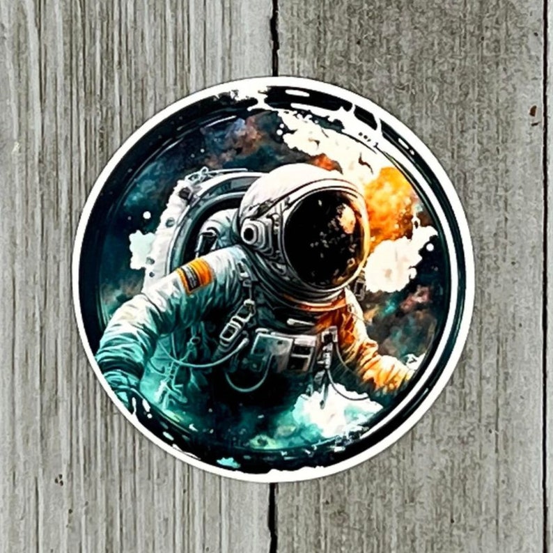 2.75" Astronaut Vinyl Sticker | Cool Sticker | Water Resistant Sticker ...