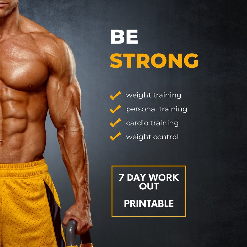 7-day Home Workout Challenge: Printable Plan to Boost Your Fitness - Etsy