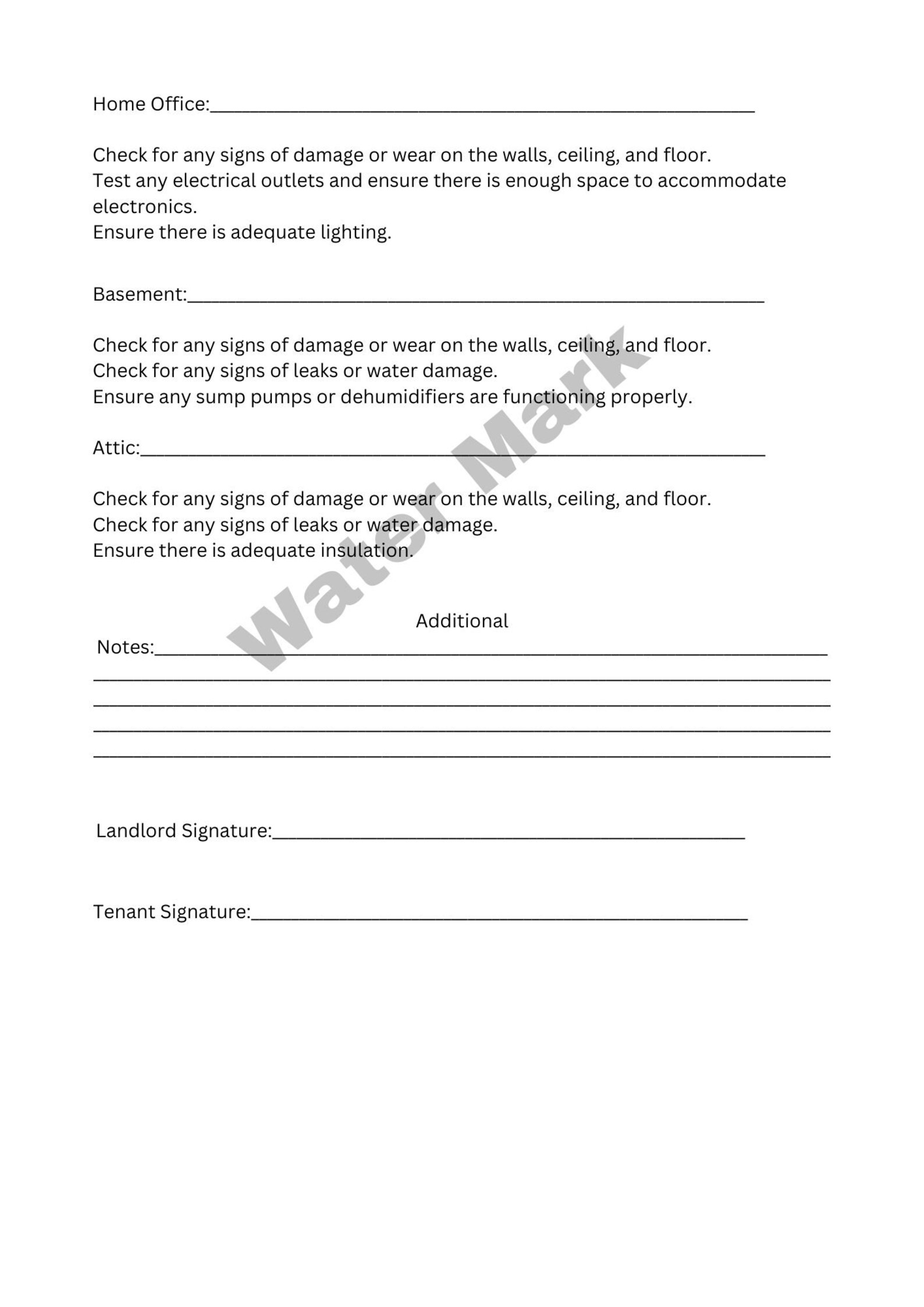 Residential Property Inspection Checklist - Etsy