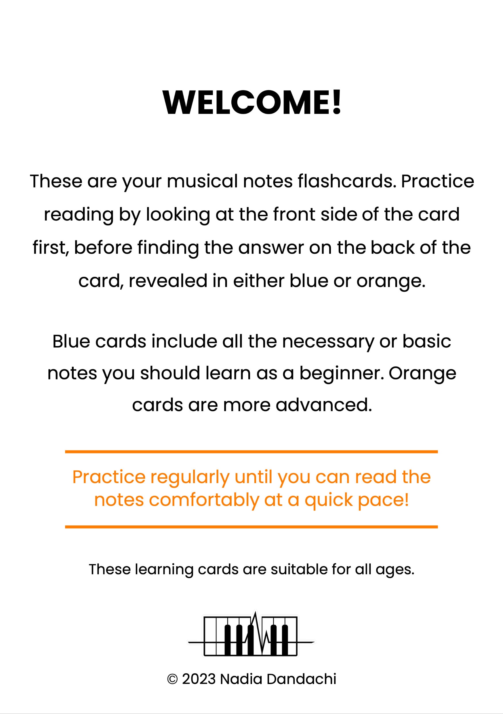 Musical Notes Flashcards - Printable Cards for Music Learning- Suitable ...