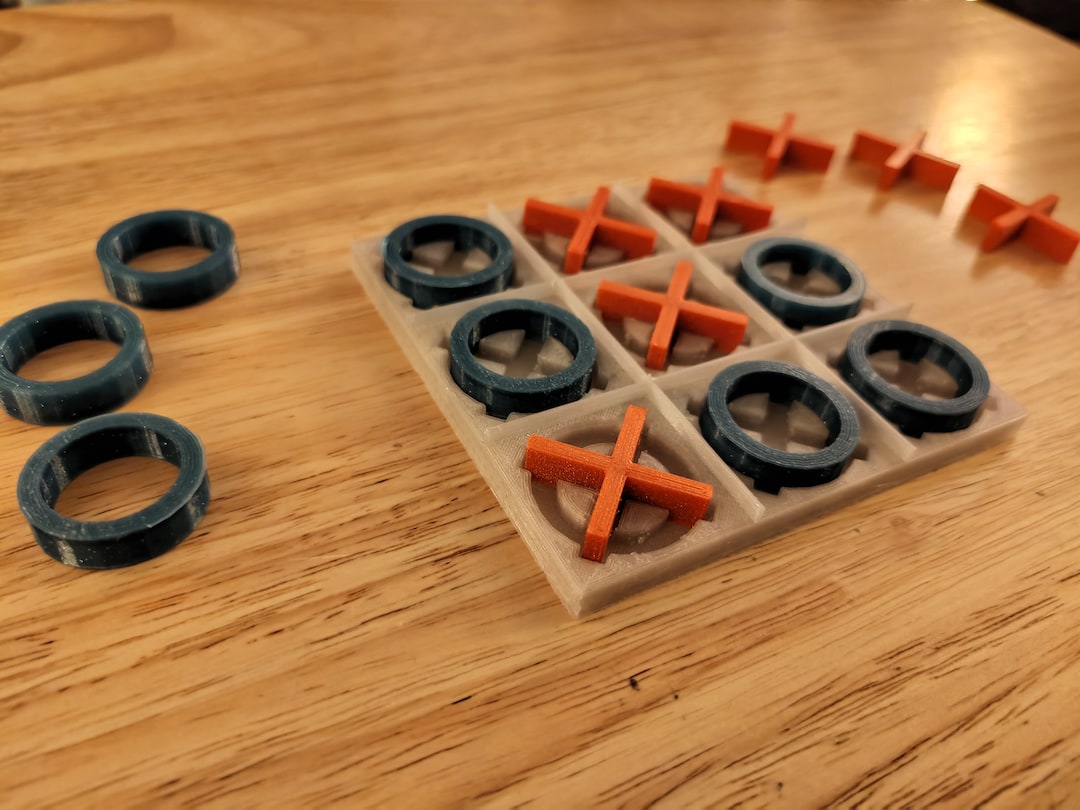 3D Printed Tic Tac Toe Game - Etsy