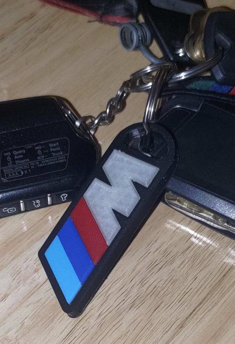 BMW M Motorsport Keychain 3D Printed | Glow-in-the-dark M Logo | - Etsy