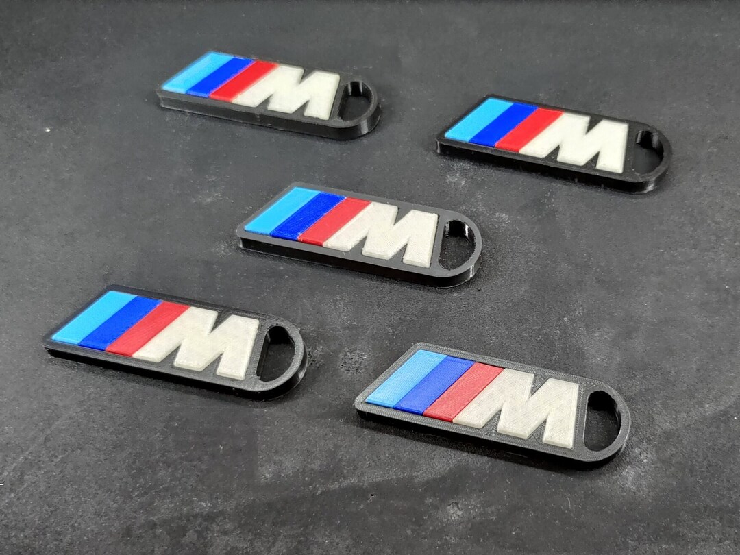 BMW M Motorsport Keychain Set: Glow-in-the-dark Logo, 3D Printed - Etsy