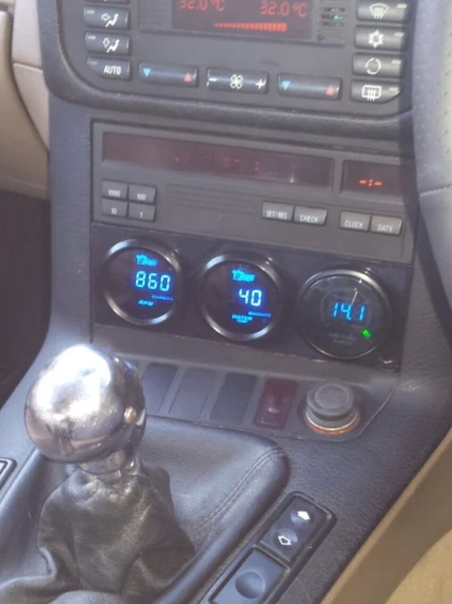BMW E36: 10 Degree Triple Gauge Pod Single Din | 93-99 Dash Upgrade ...