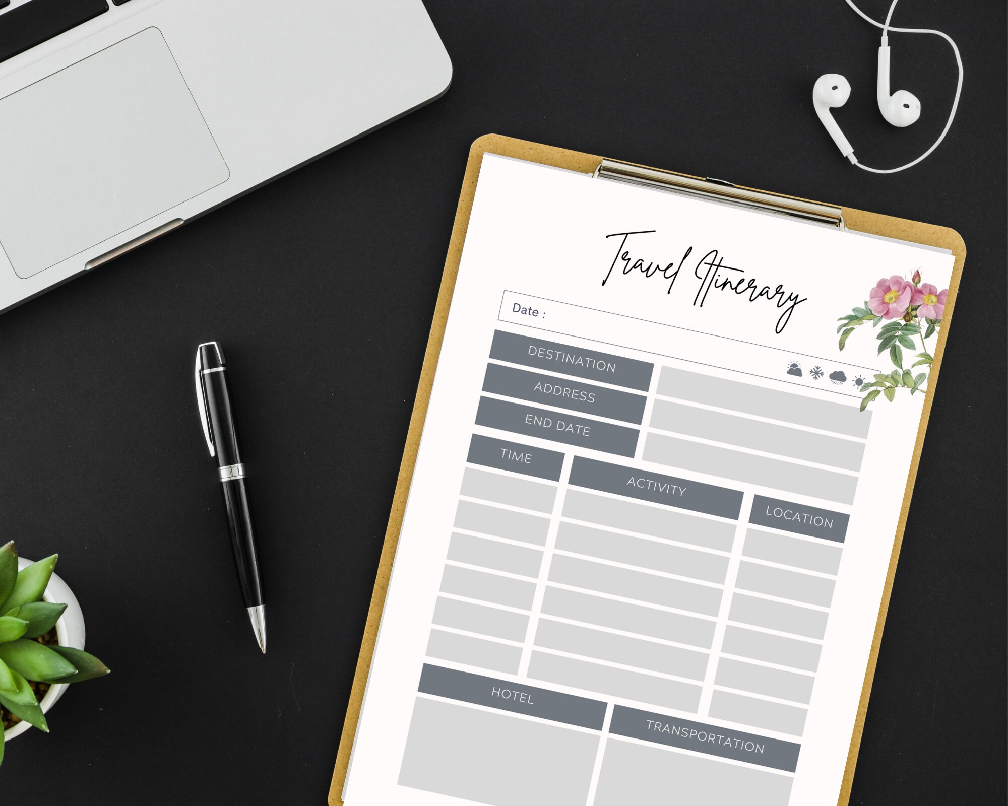 Simple Vacation Planner, Travel Planner - Etsy