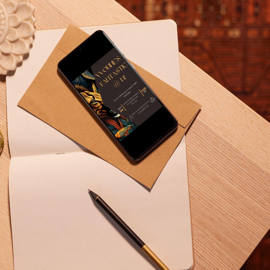 Editable Birthday African Theme Invitation - Etsy