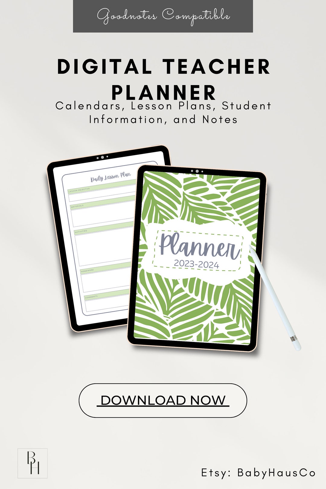 Digital Teacher Planner--custom Options--good Notes Compatible - Etsy