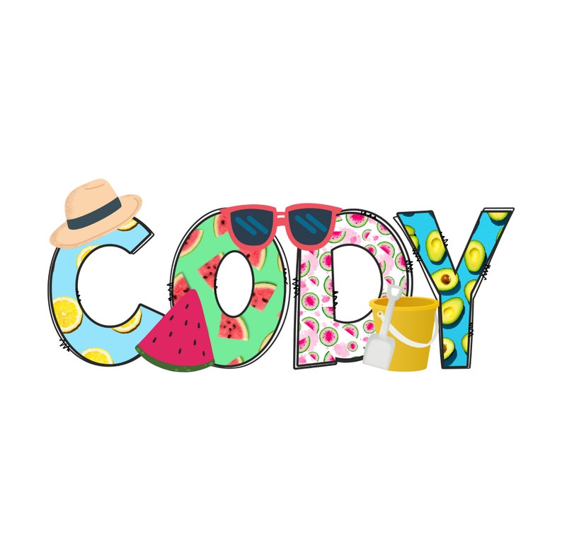 Summer Themed Personalized Name PNG for Sublimation | Beach Vacation ...