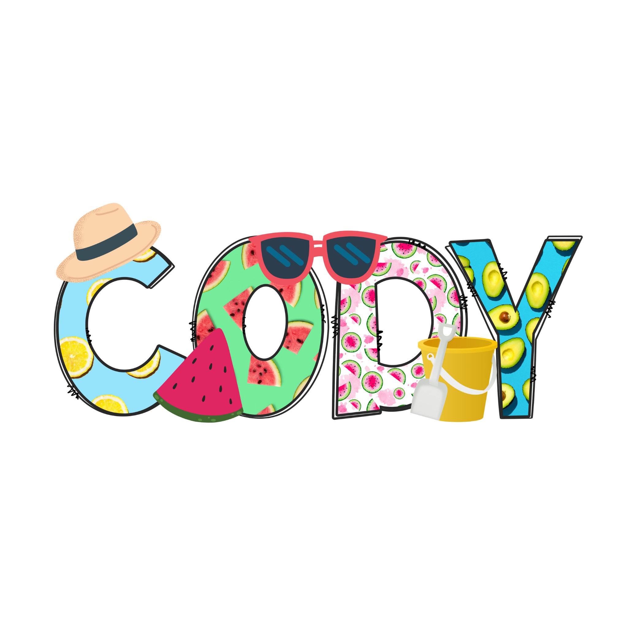 Summer Themed Personalized Name PNG for Sublimation Beach Vacation ...