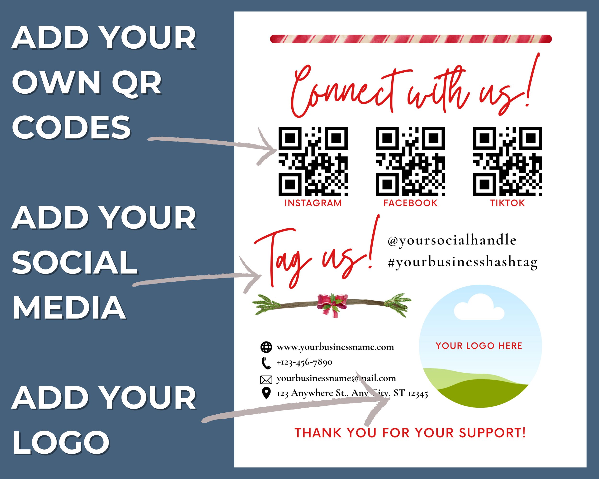 Holiday Themed Craft Fair Sign Bundle Seasonal Market - Etsy