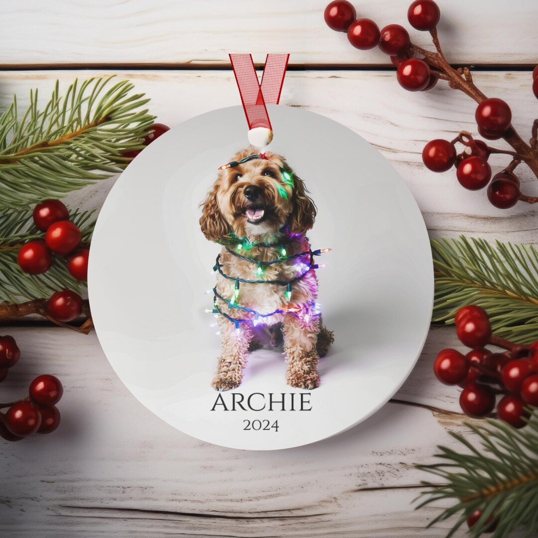 Cockapoo Christmas Ornament, Cockapoo Gifted, Custom Dog Ornament ...