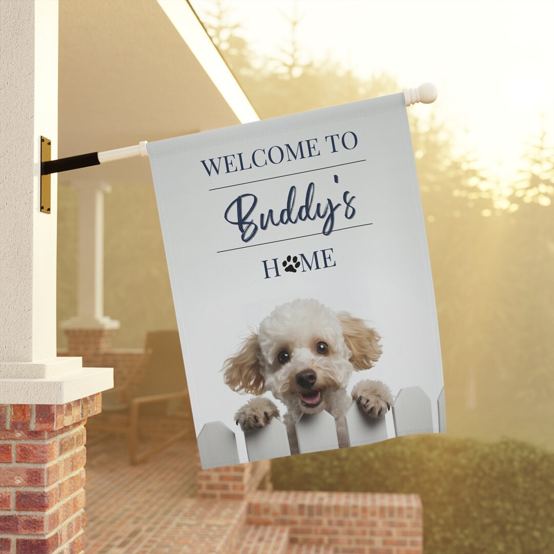 Fall Poodle Flag, Poodle Flag, Personalized Fall Poodle Flag, Autumn ...