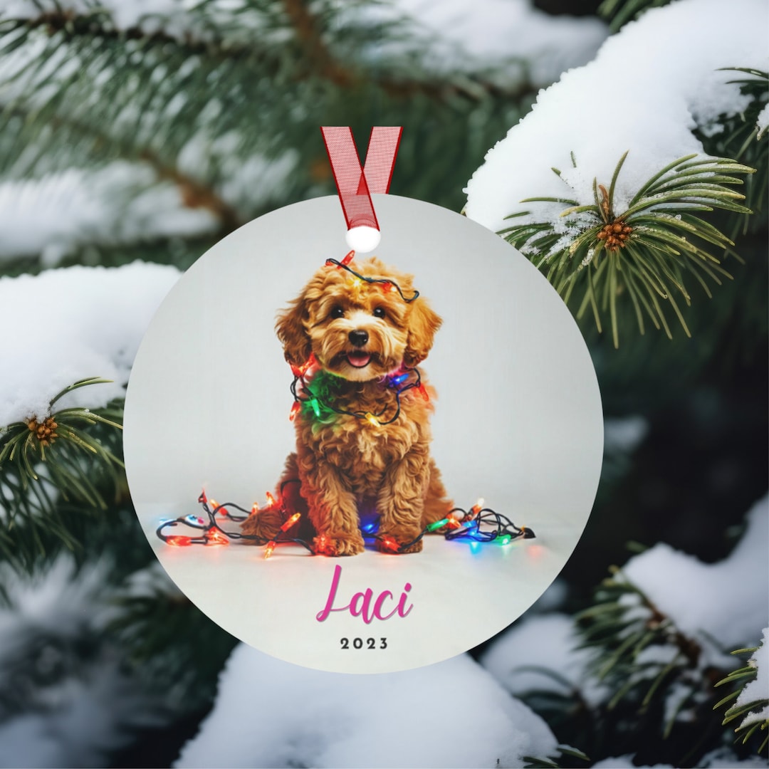 Cavapoo Gift Idea, Cavapoo Christmas Ornament, Custom Dog Ornament ...