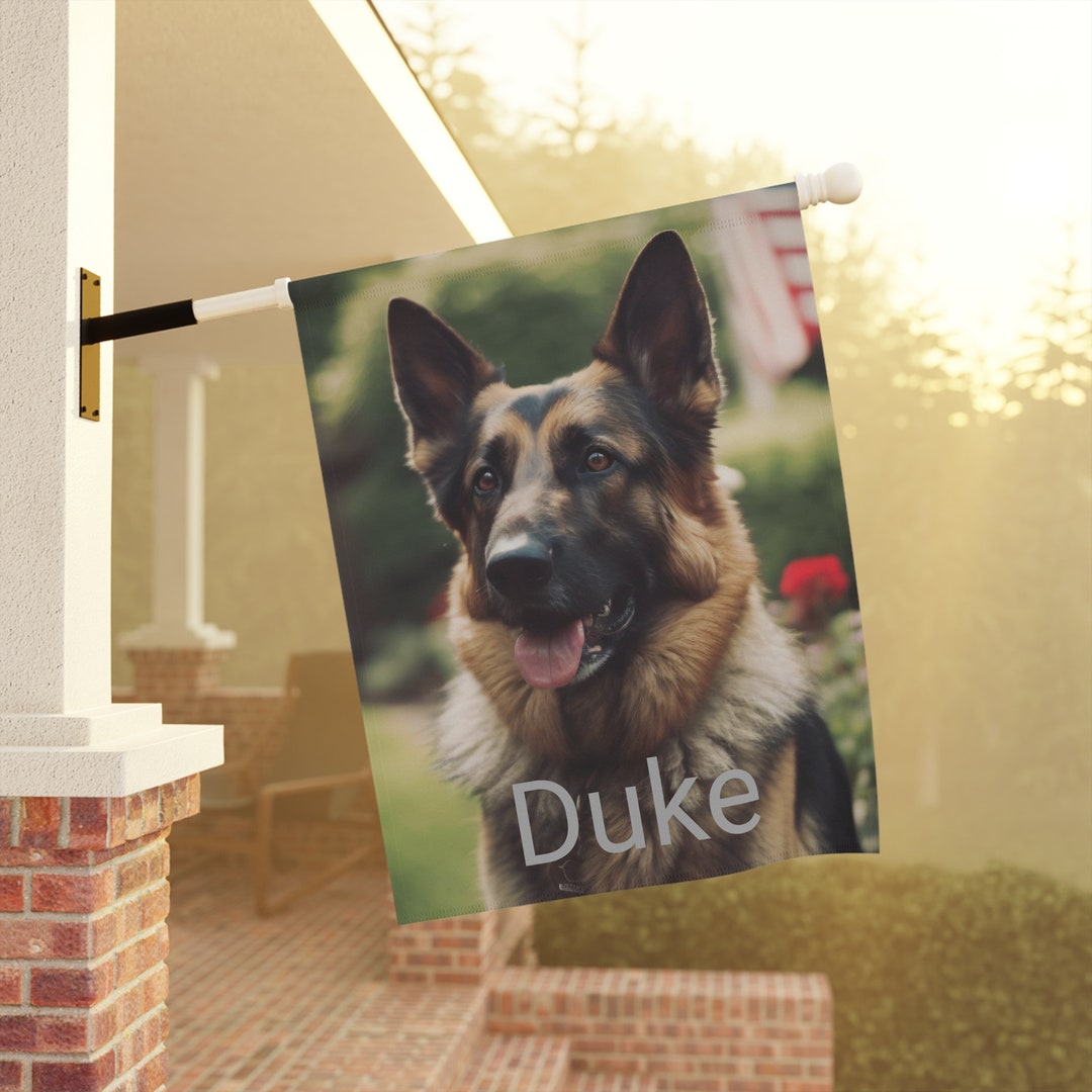 German Shepherd Summer Garden Flag, German Shepherd Spring Flag, German ...