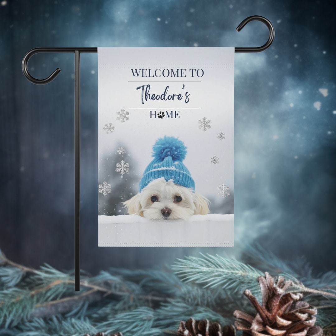 Maltese Garden Flag Dog Flag Outdoor Dog Flag Maltese Christmas Gifts ...