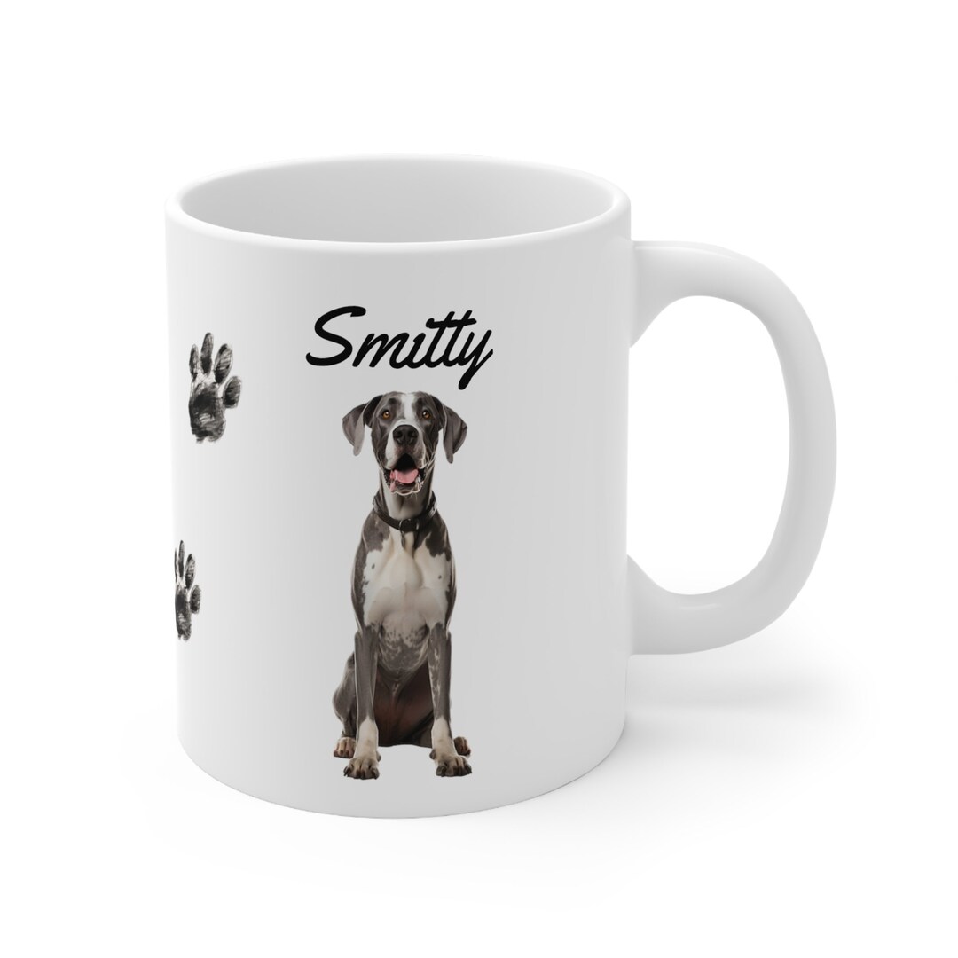 Great Dane Personalized Mug, Mug Fun, Dog Coffee Mug, Pet Owner Coffee ...