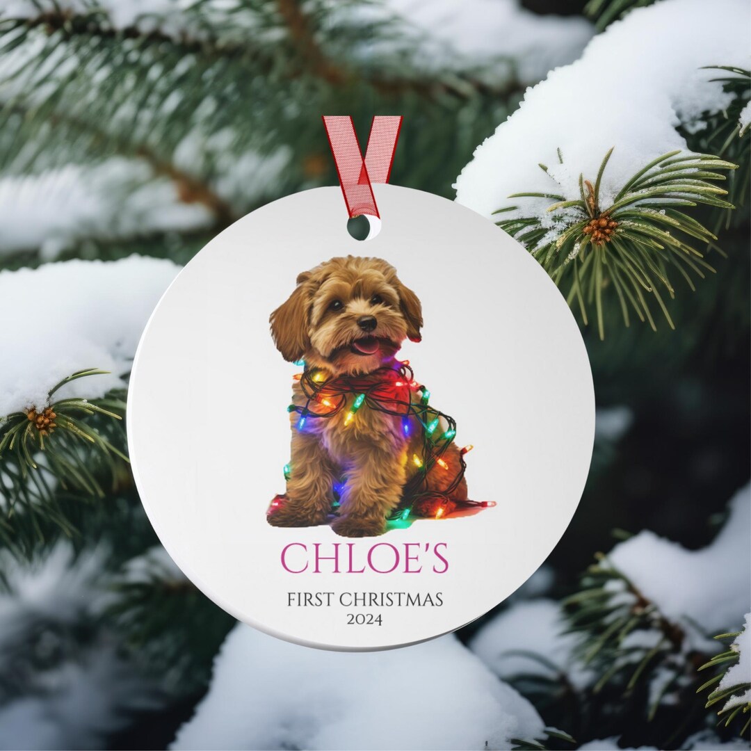 Maltipoo Christmas Ornament, Maltipoo Gift Idea, Custom Dog Ornament ...