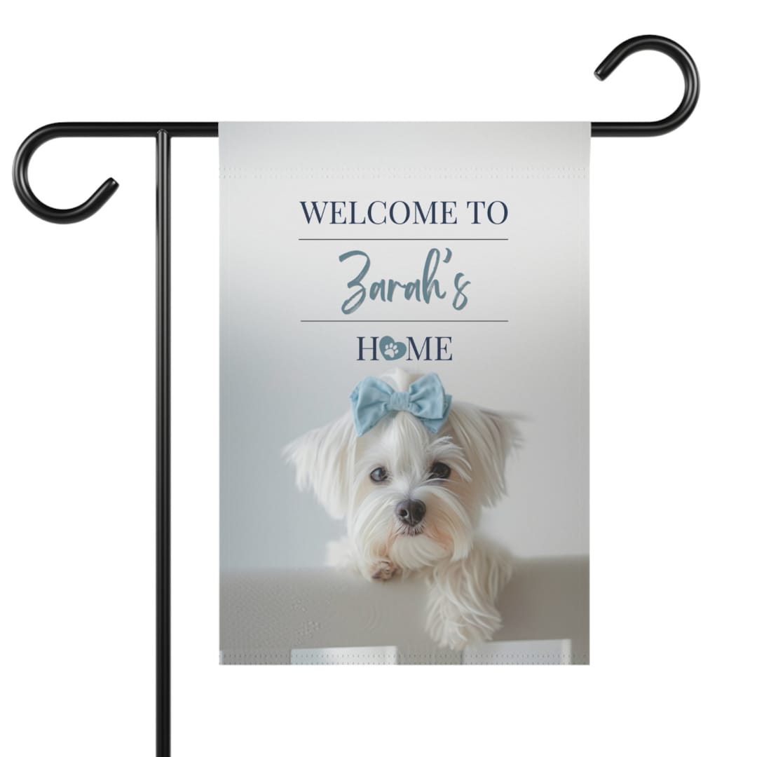 Maltese Garden Flag Dog Flag Outdoor Dog Flag Maltese Lovers Maltese ...