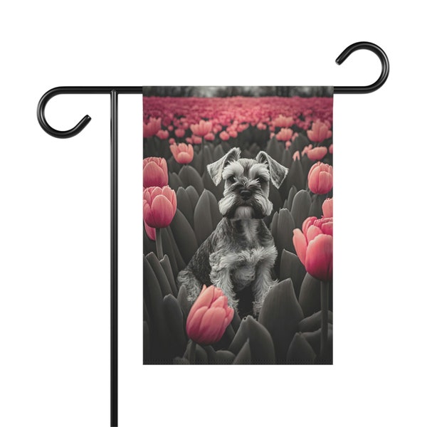 Miniature Schnauzer Garden Flag - Etsy