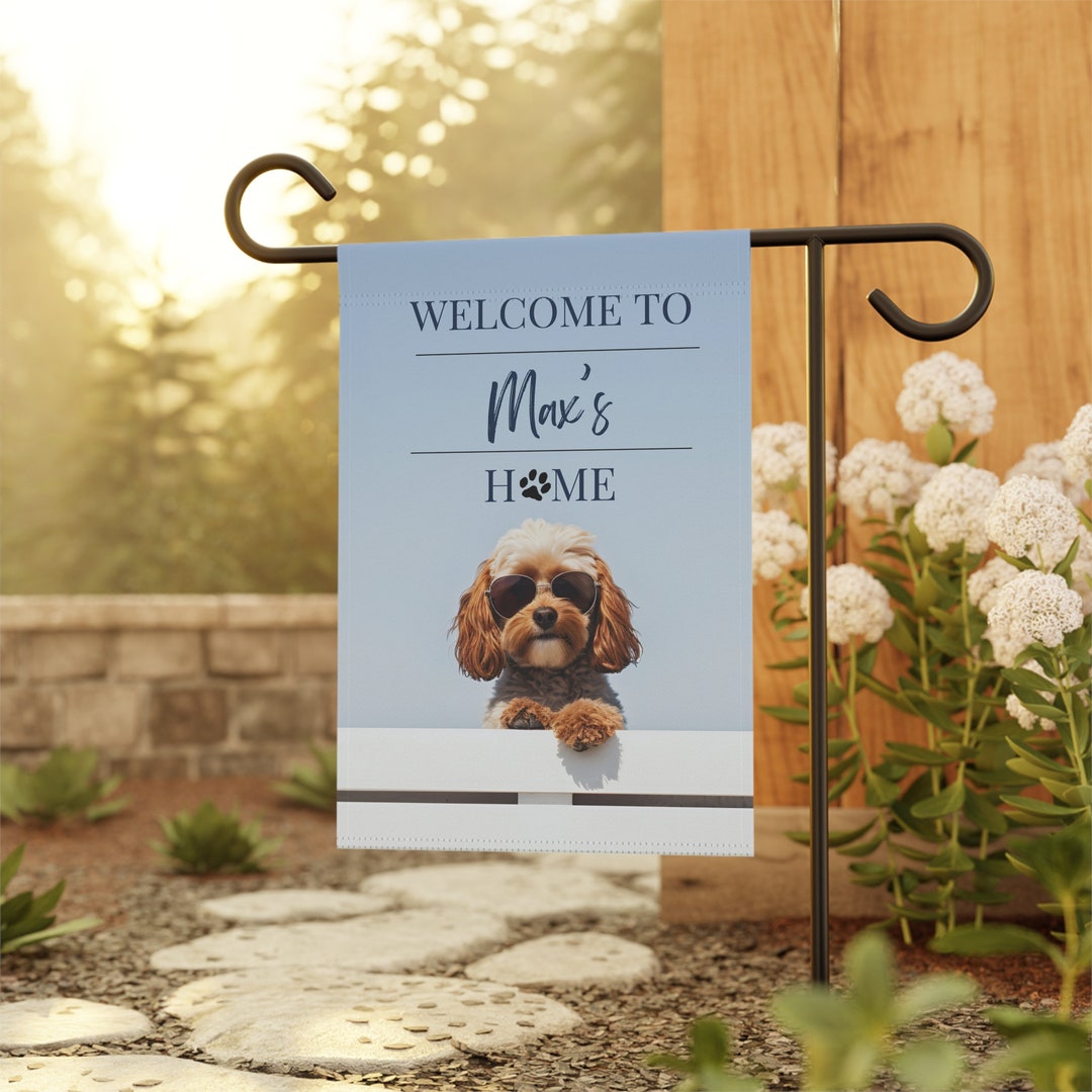 Cavapoo Gift Cavapoo Garden Flag Custom Dog Flag Cavapoo Lovers Yard ...