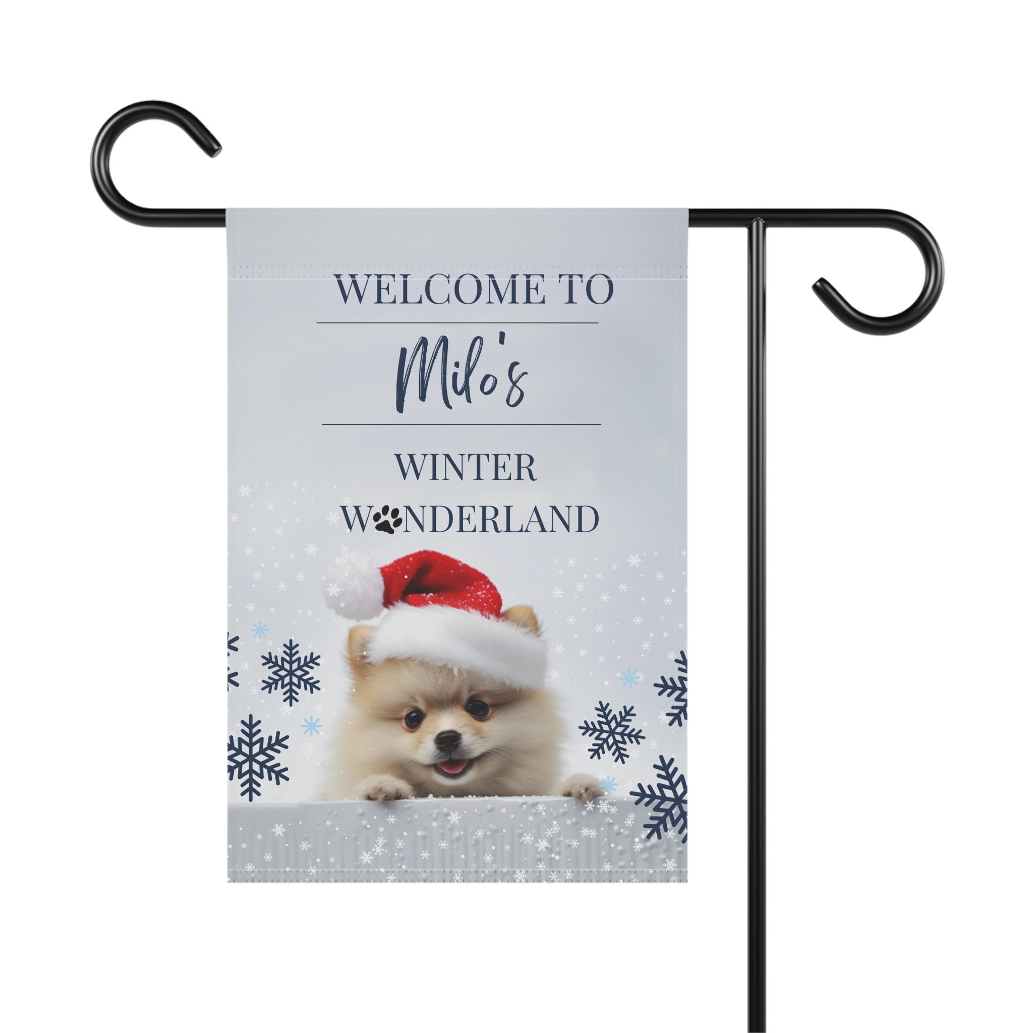 Pomeranian Garden Flag Custom Dog Flag Outdoor Dog Flag - Etsy
