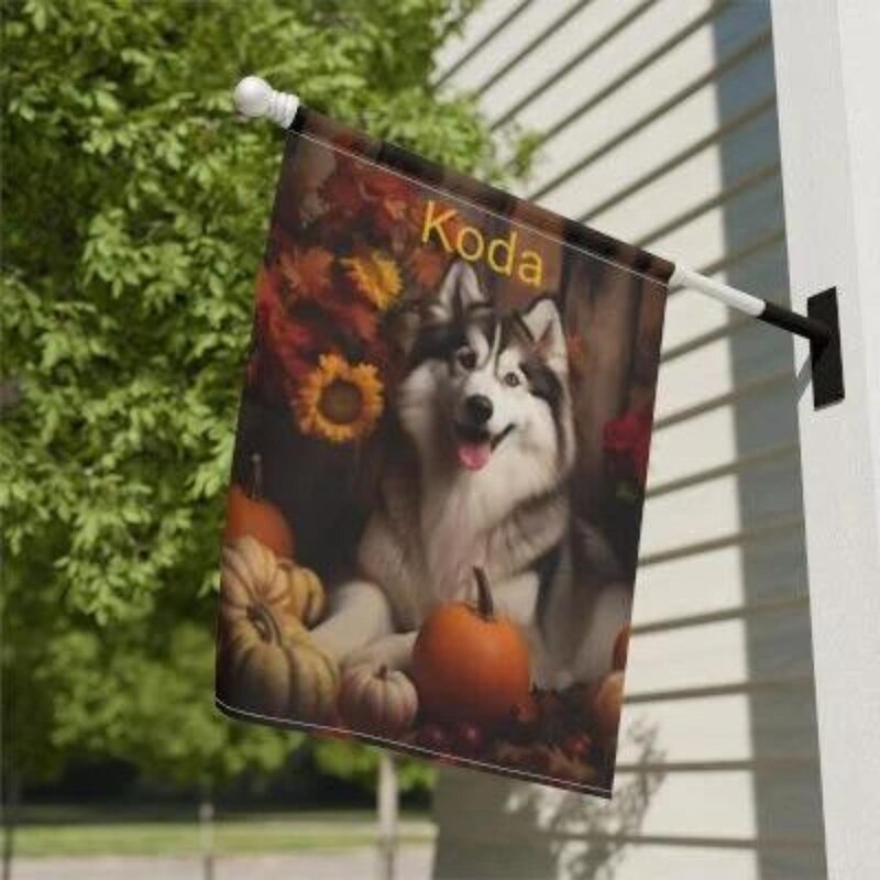 Siberian Husky Flag - Etsy