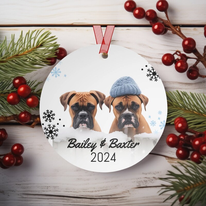 Boxer Ornament - Etsy