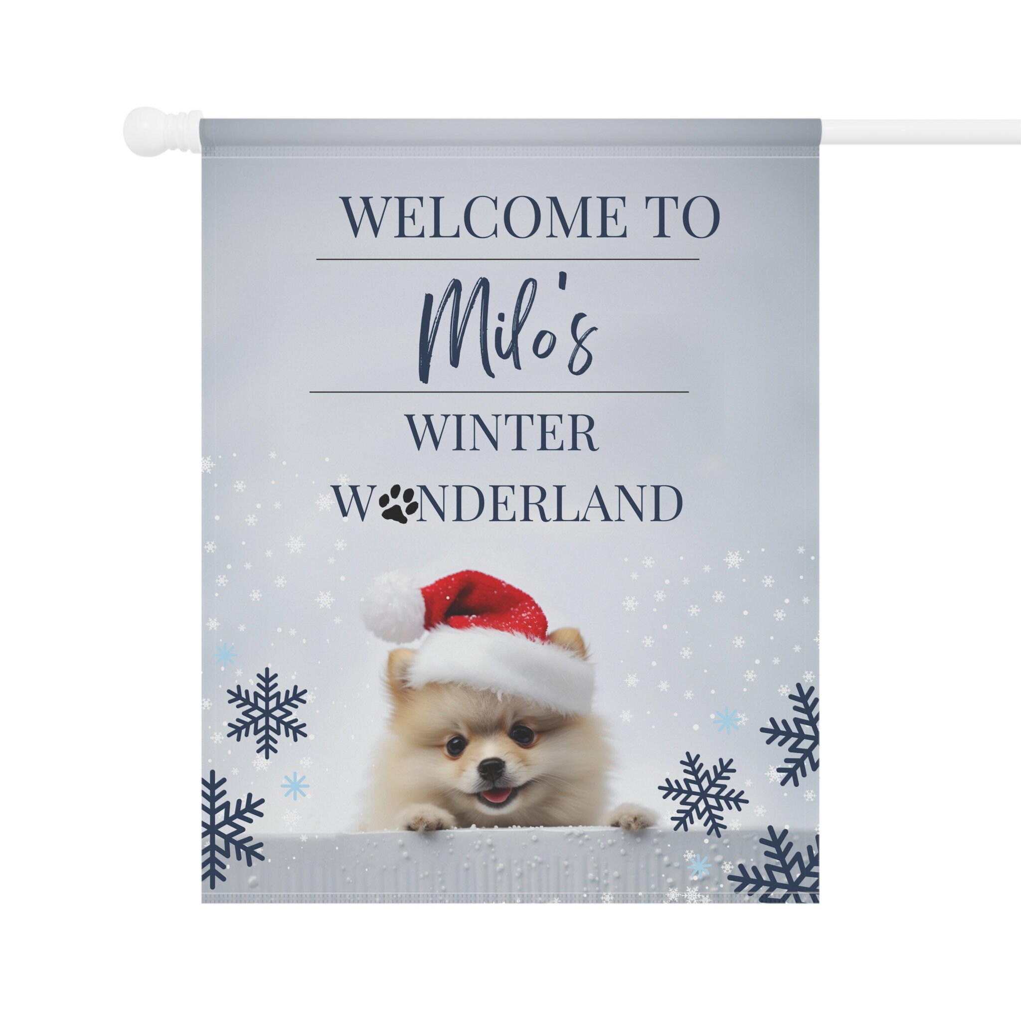 Pomeranian Garden Flag Custom Dog Flag Outdoor Dog Flag - Etsy
