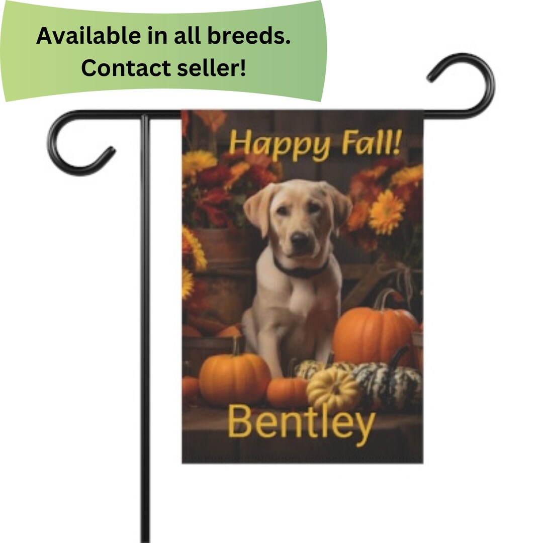 Fall Labrador Retriever Flag, Labrador Retriever Flag, Personalized ...