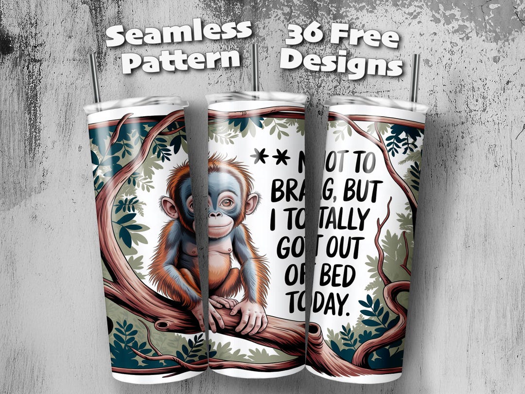 Not to Brag 20oz Straight and Tapered Tumbler Wrap Sublimation Seamless ...