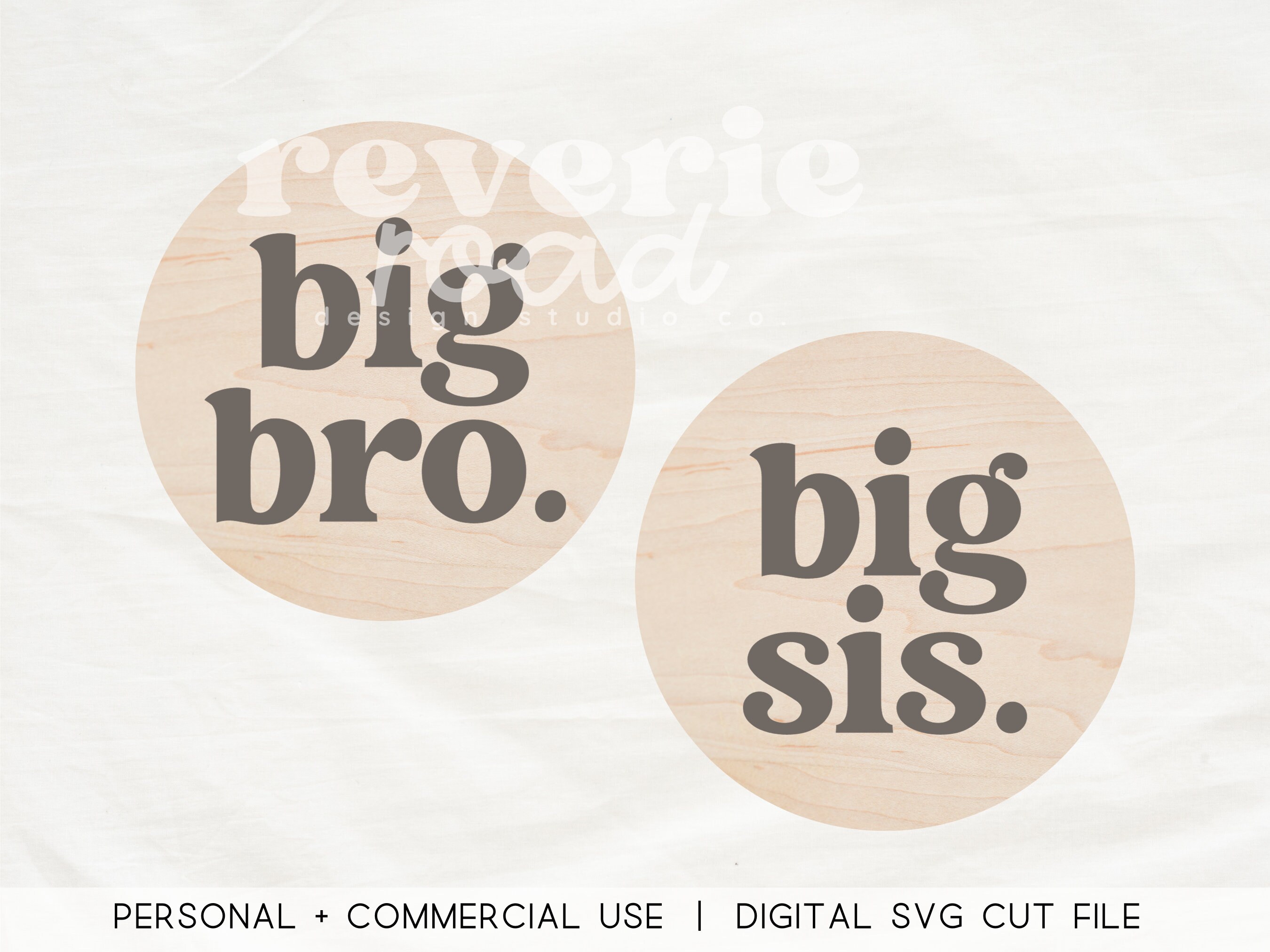 Sibling Birth Announcement Sign Photo Prop Big Bro Big Sis SVG Laser ...