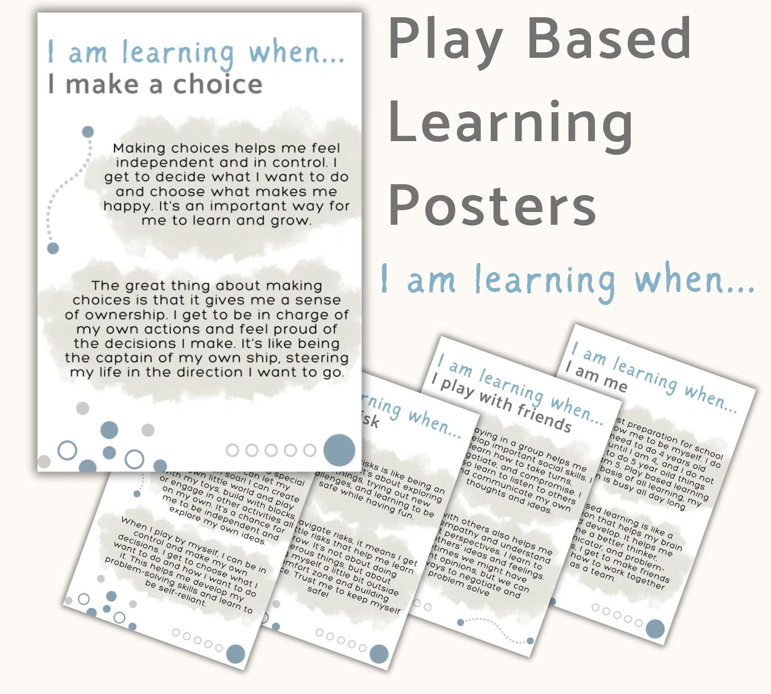 Early Childhood Development Poster Bundle - Developmental Milestones ...