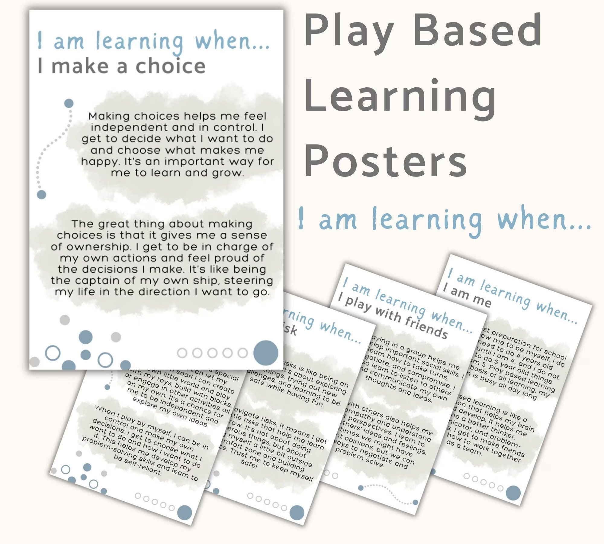 Early Childhood Development Poster Bundle - Developmental Milestones ...