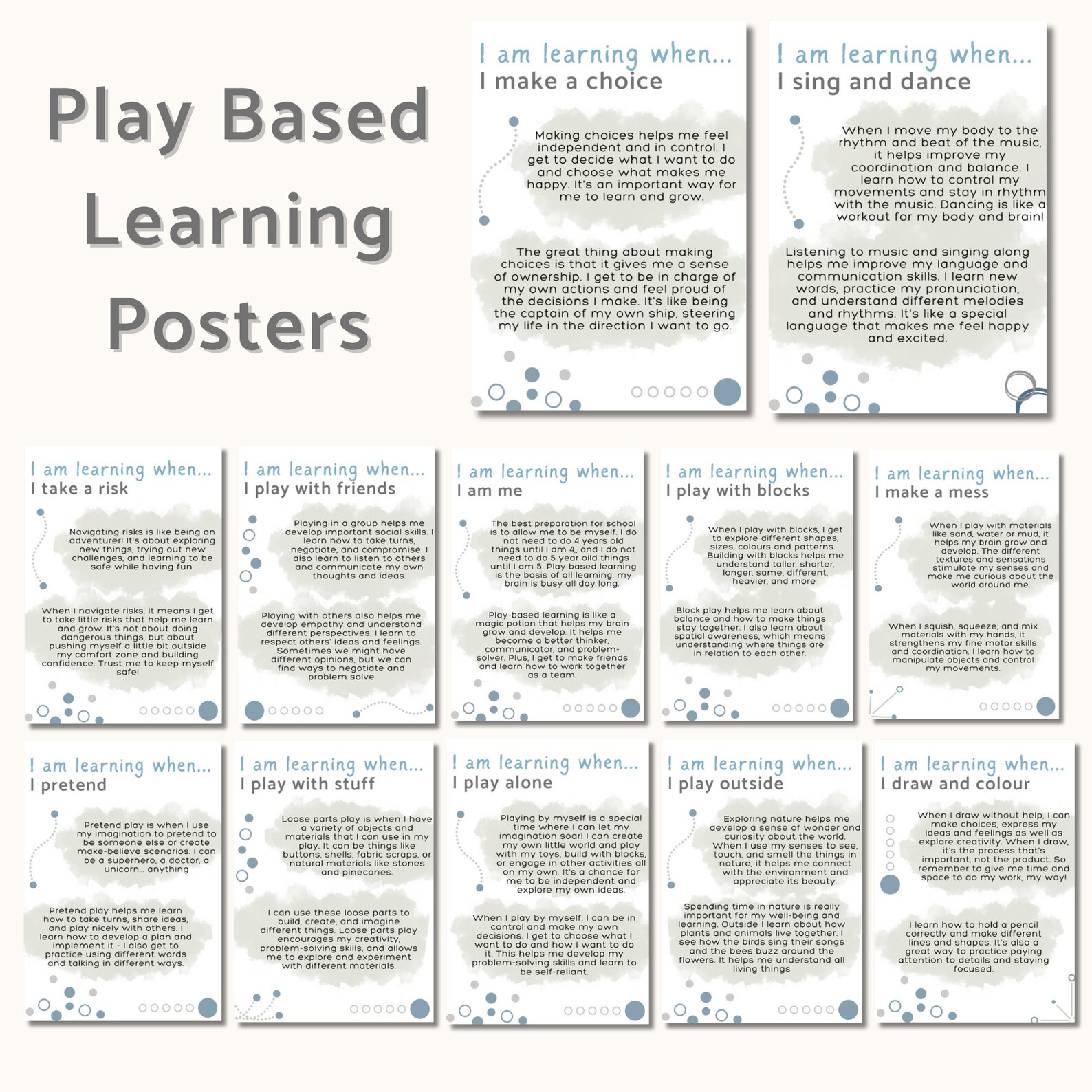 Play-based Learning Posters: Parent-friendly Posters Explaining the ...