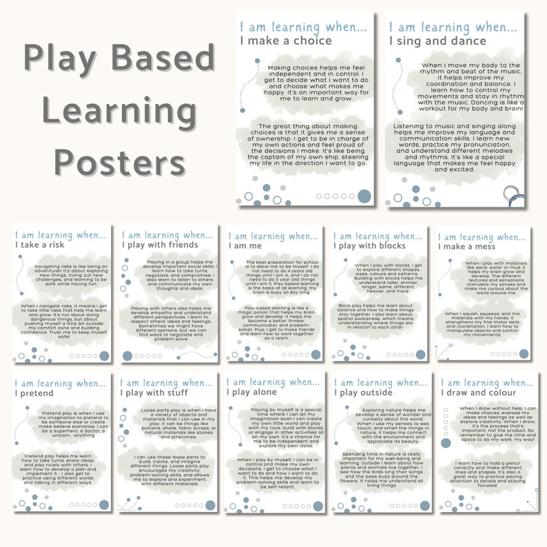 Play-based Learning Posters: Parent-friendly Posters Explaining the ...