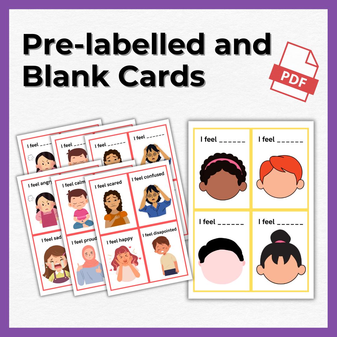 Emotions and Feelings Flashcards Bundle for Early Childhood Educators ...